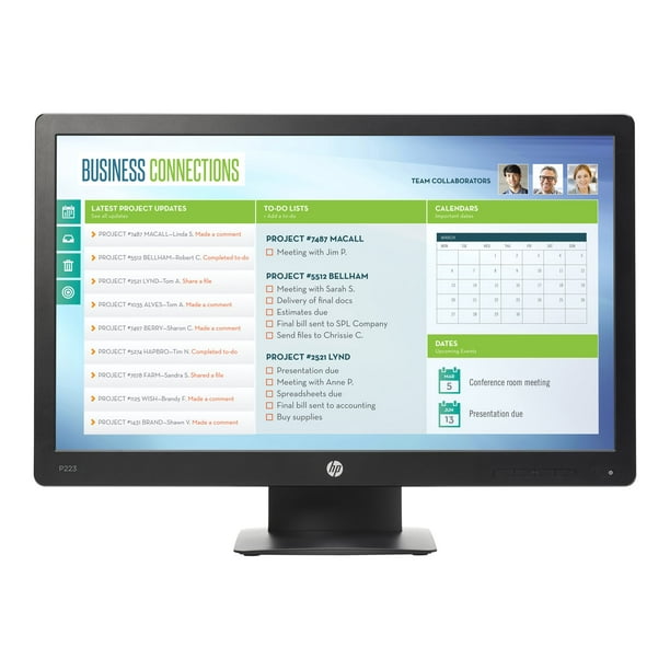 HP ProDisplay P223 - LED monitor - 21.5" - 1920 x 1080 Full HD (1080p ...