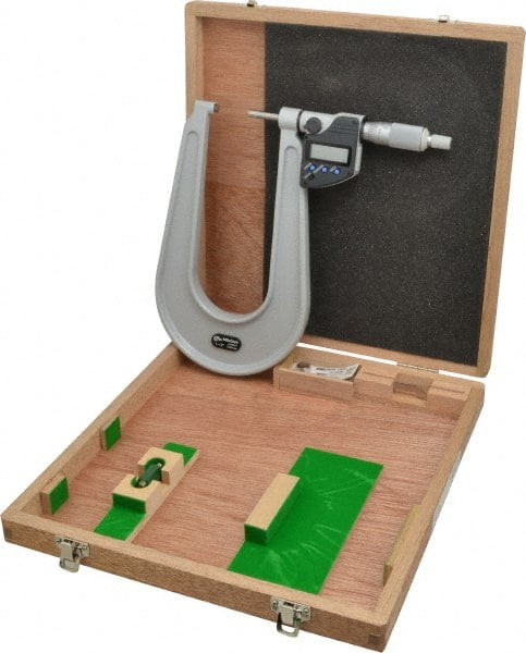 Mitutoyo 1 to 2" IP65 Carbide Deep Throat Electronic Outside Micrometer ...