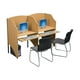 MooreCo Double Desk with Partition - Walmart.com