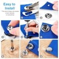 "25pcs Canvas Snap Kit, EEEkit Metal Snap Fasteners Kit Snap Button Set ...