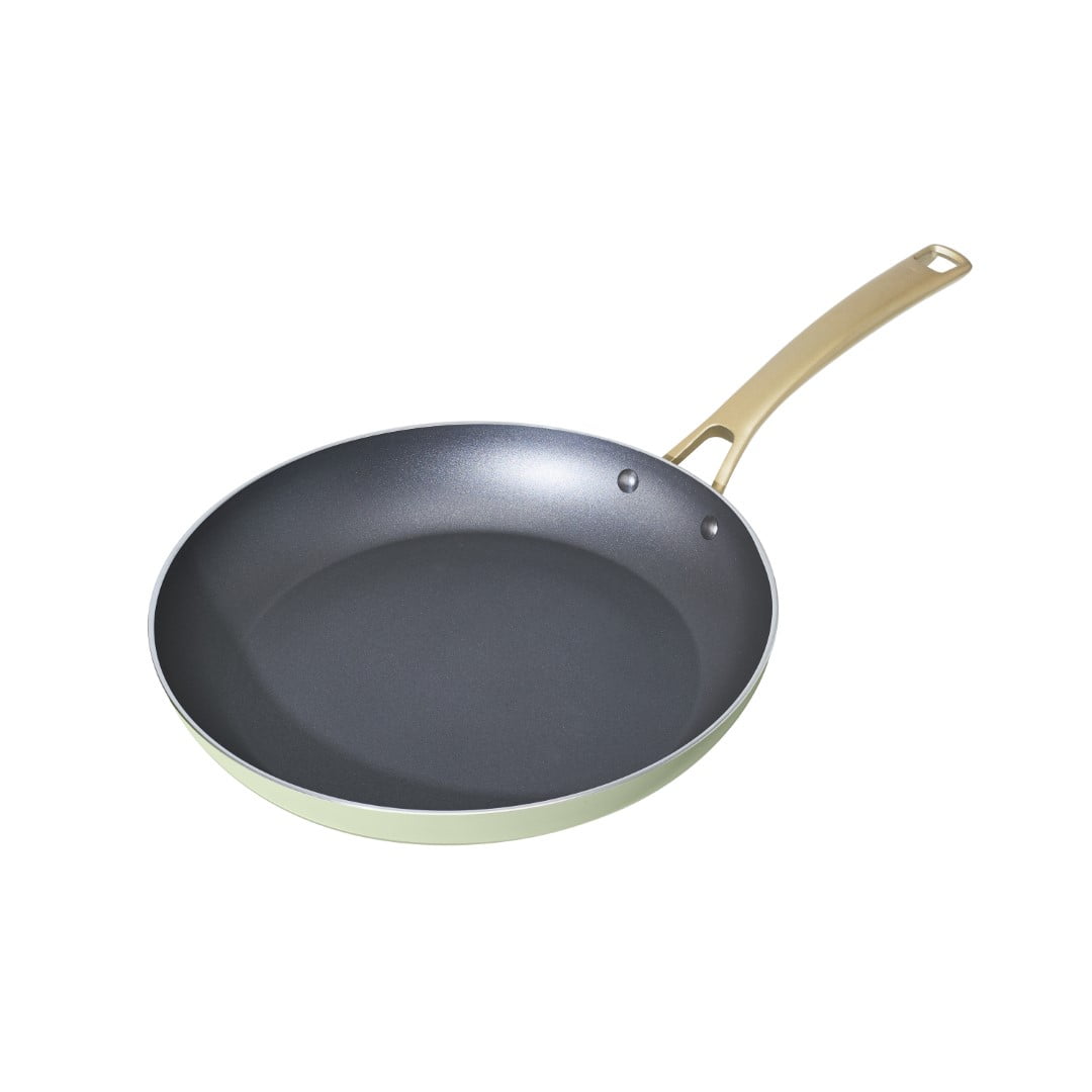 Beautiful 12" Fry Pan, Sage Green by Drew Barrymore - Walmart.com