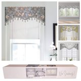 Scalloped Valance Kit for Bedroom, Kitchen, Living Room, No-Sewing ...