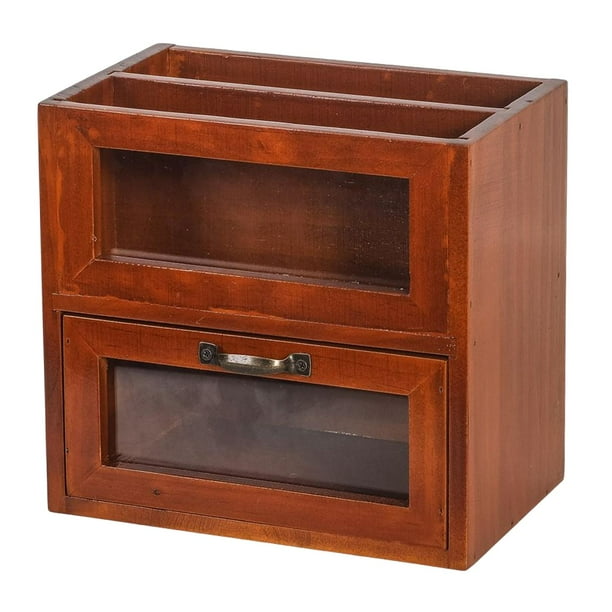 Desktop Storage Cabinet Display Box Wooden Box Storage Cabinet for ...