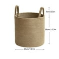 Hand-Woven Rope Storage Basket | Foldable Organizer for Clothes, Toys ...