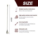 Stainless Steel Bar Spoon & Muddler Set for Cocktail Mixing - Walmart.com