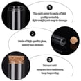 10Pcs Empty Glass Test Tubes with Cork Stopper Bead Container Wishing ...