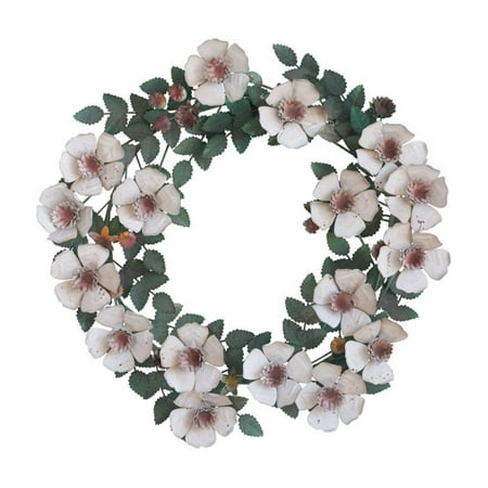 3R Studios Round Tole Metal Flower Wreath - Walmart.com