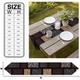 Boho Wild Animal Print Table Runner Linen Burlap Table Runner 72 Inches ...