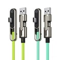 240W Fast Charging Foldable Bracket Data Cable 2 in 1 Data Wire ...