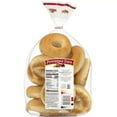 Pepperidge Farm Plain Pre-Sliced Mini Bagels, 3-Pack 12 Count Bags ...