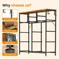 edx Dresser Storage with 10 Drawers, Fabric Dresser Tower with Side Bag ...