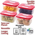 Quicker Defrost- Reusable Freezer Containers Set of 4-23.5 oz. for ...