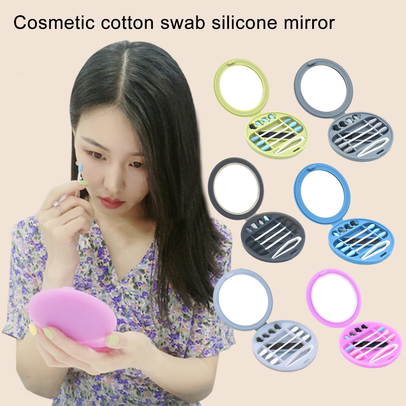Hesroicy Makeup Tweezers Soft Portable Lightweight Cosmetic Silicone ...