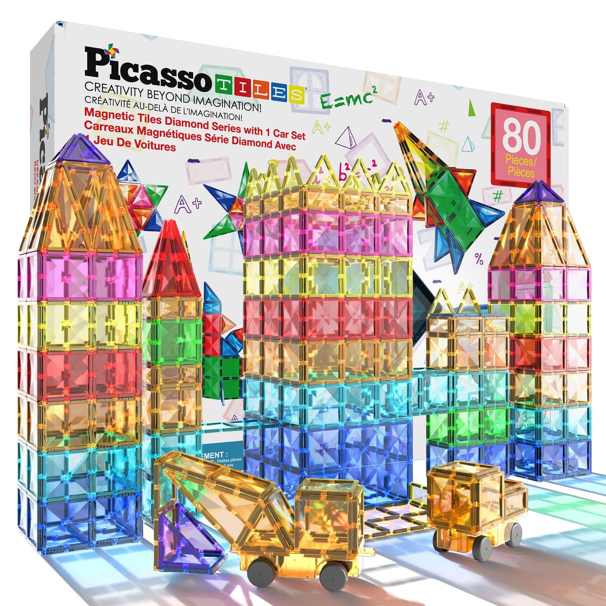 PICASSO-TILES 80 PC Magnetic Building Blocks for Kids - Walmart.ca