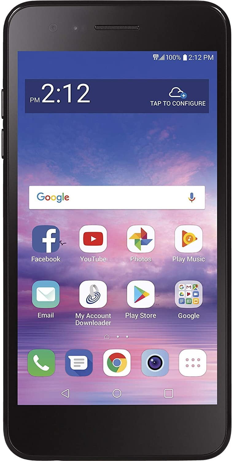 Restored Total Wireless LG Rebel 4, 16GB Black Prepaid Smartphone ...