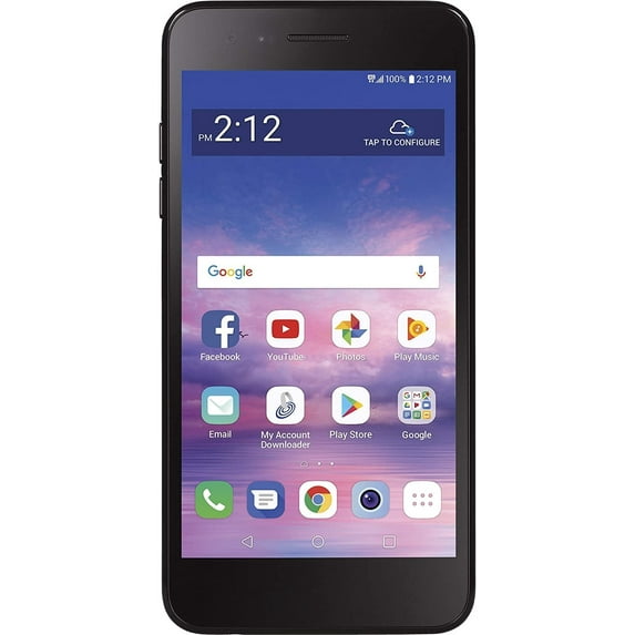 Restored Total Wireless LG Rebel 4, 16GB Black Prepaid Smartphone ...
