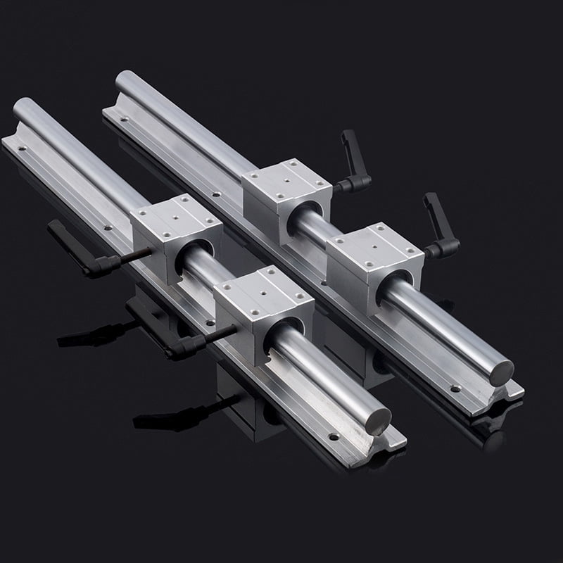 INTSUPERMAI Aluminum Cylindrical Guide Linear Slide Rail Supported ...