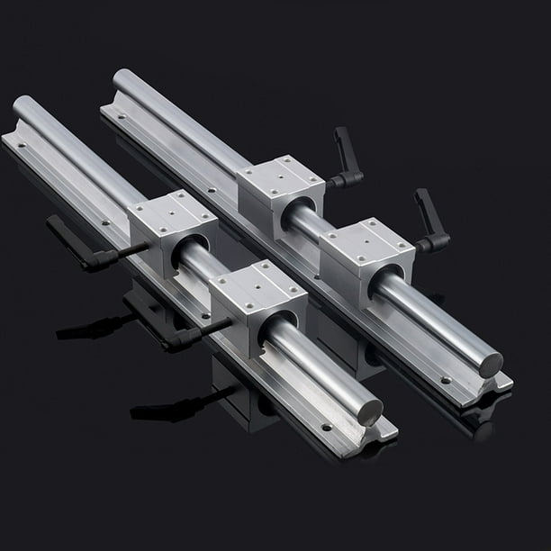 INTSUPERMAI Aluminum Cylindrical Guide Linear Slide Rail Supported ...