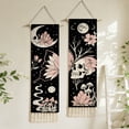 AOOOWER Creative Skeleton Flower Pattern Wall Hanging Tapestry Decors ...