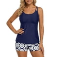 CAIXIA Classic Two Piece Tankini Swimsuits for Women, Racerback Bathing ...