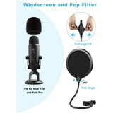 Blue Yeti Mic Arm Stand, Heavy Duty, Pop Filter Suspension Boom Scissor ...