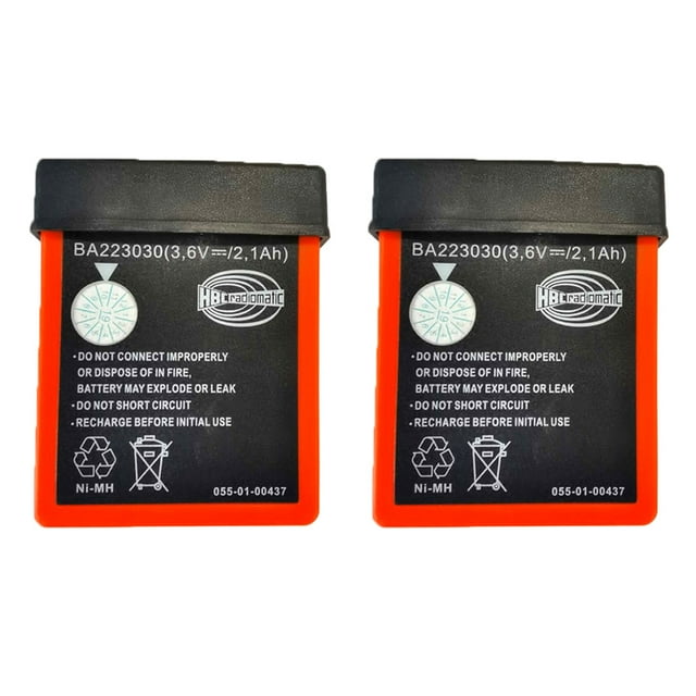 2-Pack HBC Remote Control Rechargeable Battery BA223030 3.6V 2100mAh ...
