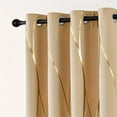 2Pc Golden Wave &Circle Blackout Curtain Thermal Insulated Light ...
