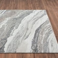 Luxe Weavers Lagos Marble Swirl Area Rug, 6x9, Gray Abstract Art Deco ...
