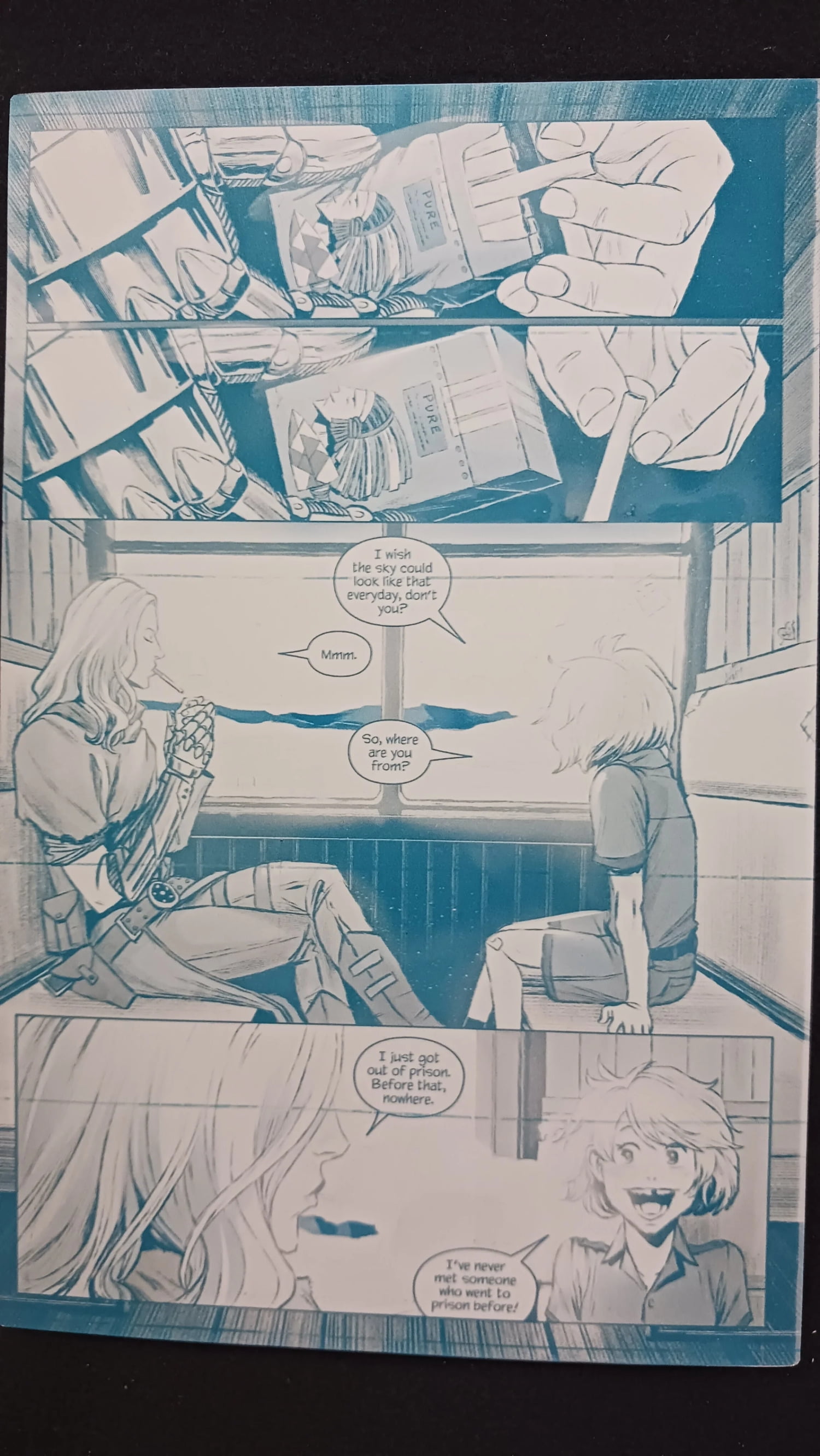 Darkland #1 - Page 15 - PRESSWORKS - Comic Art - Printer Plate - Cyan - Walmart.com