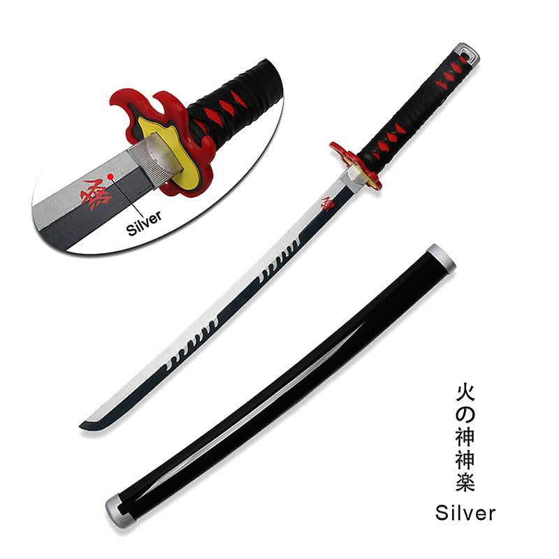 80cm Upgrade Demon Slayer Anime Katana Sword Weapon Prop Zenitsu ...