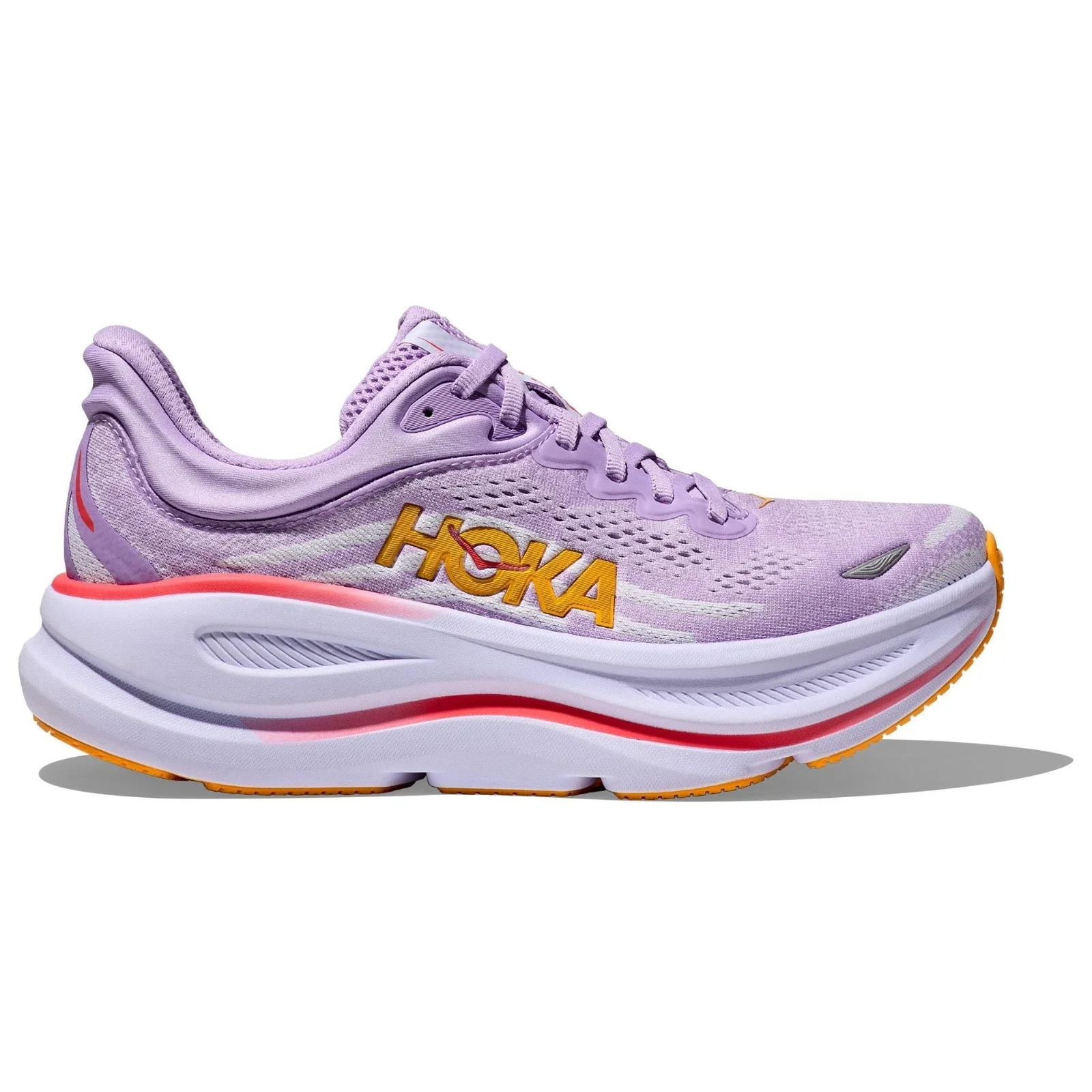 Click here for Hoka Bondi 9 Womens Purple White Running Shoes 8 prices