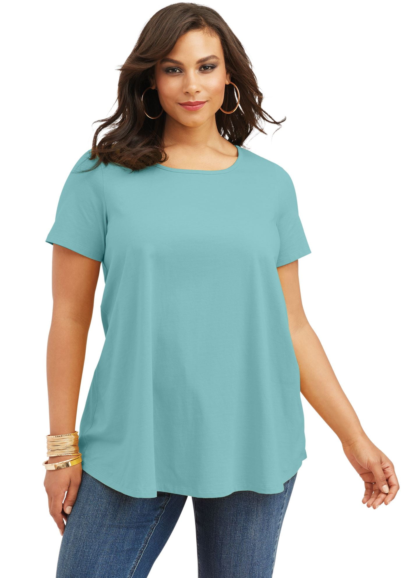 Plus Size Ultimate Trapeze Tee - Walmart.com