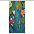 Patifu Koi Fish Lotus Pond Modern Bathroom Shower Curtain, Waterproof ...
