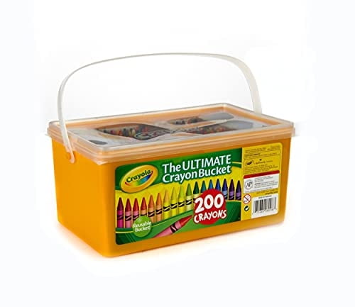 Crayola Ultimate Crayon Bucket, 200 crayones, duplicados de colores ...