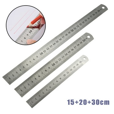 Mr. Pen Steel Rulers, 6 inch and 12 inch Metal Rulers, Pack of 2 ...