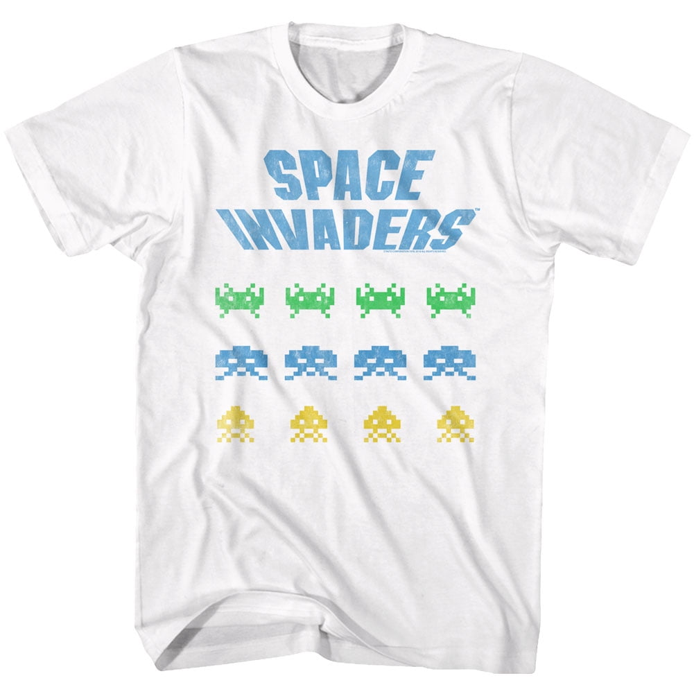 Space Invaders Space Invaders White Adult T-Shirt - Walmart.com