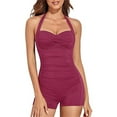 Himmake Plus Size Swimsuits For Women 2024 Ribbed Full Coverage