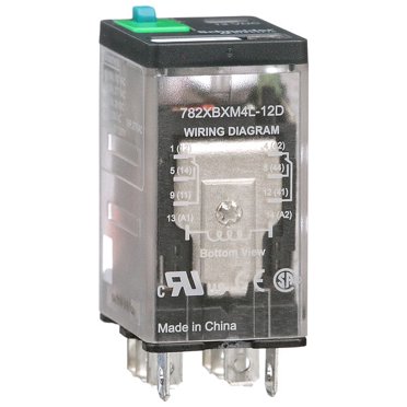 Schneider Electric General Purpose Relay, 24VDC, 12A, 8Pins RXM2AB2BD ...