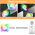 9025 Desktop Fan 90mm ARGB LED Lighting Computer Case Fan With Control ...
