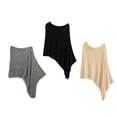 Breathable Lightweight Knitted Capelet Shawl For Spring Travel, Beach ...