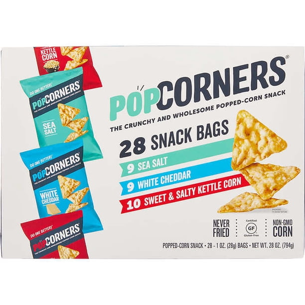 PopCorners Popped-Corn Snack, Variety Pack, 1 oz, 28-count - Walmart.com