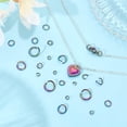 1 Box 250Pcs 5 Styles 304 Stainless Steel Open Jump Rings Round Rainbow ...