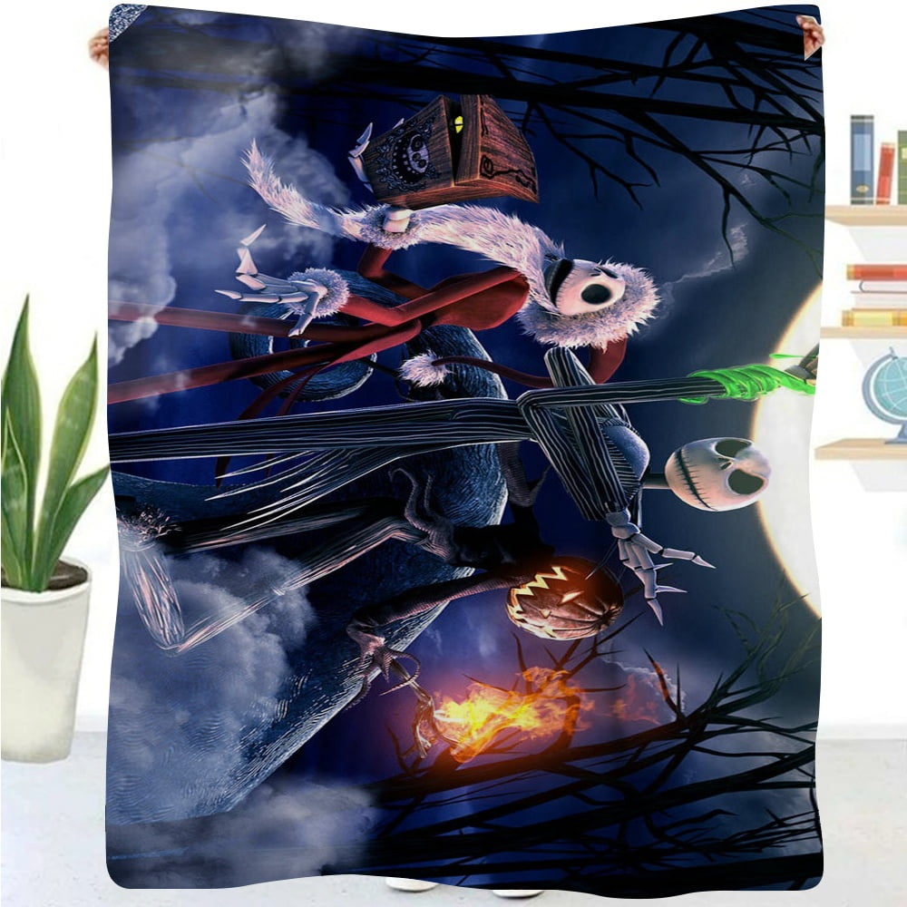 Nightmare Before Christmas Jack and Sally Blankets Creative Throw ...