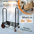 Pyle Compact Adjustable Folding Hand Truck Dolly Platform Multi Cart ...