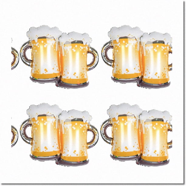 BrewBalloons - 4-Piece Beer Cup Balloon Set for Festive Beer Parties ...