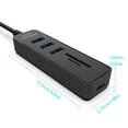 3. High-Speed 5Gbps USB3.0 Adapter Hub with TF Reader, 2 USB2.0 Ports ...