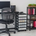 IRIS USA 6-Drawer Organizing Storage Cart, Multi-Room Containers with ...