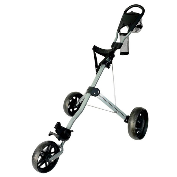 3 Wheel Collapsible Golf Cart, Golf Trolley, Detachable Wheels Portable ...