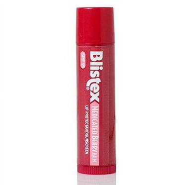 Blistex Medicated Berry Lip Balm, SPF 15, Moisturizer, Prevents Dryness ...