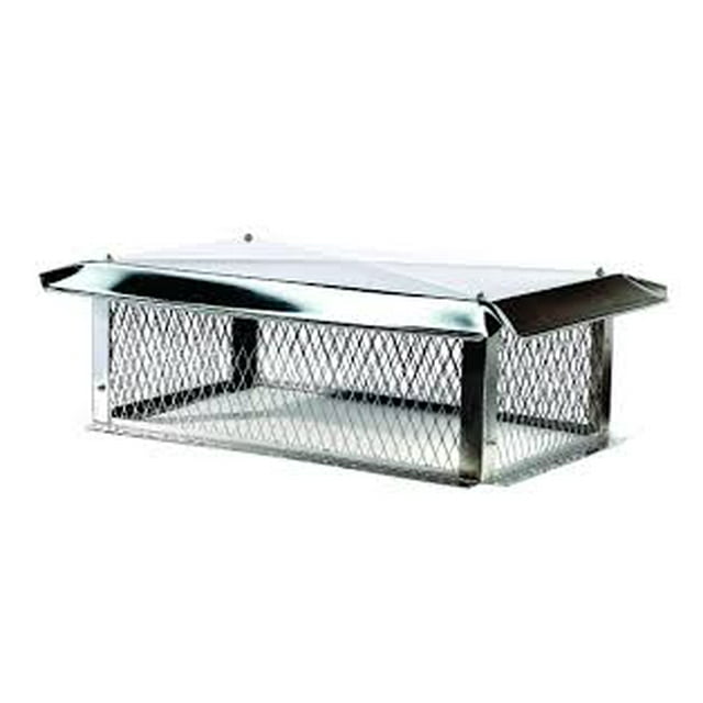 Stainless Steel Premier Top Mount Multi-Flue Cap - 17" x 25" - 10" & 3/ ...